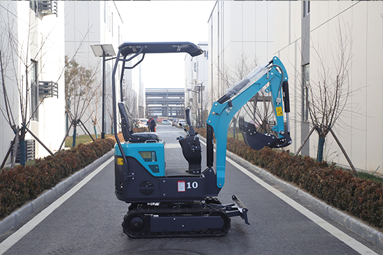 What role does the boom cylinder play in the working device of a small ...