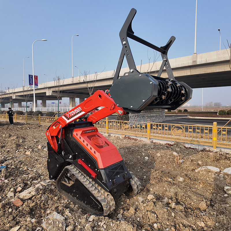 Heavy-Duty Skid Steer Brush Mulcher | Forestry Mulching Attachment ...